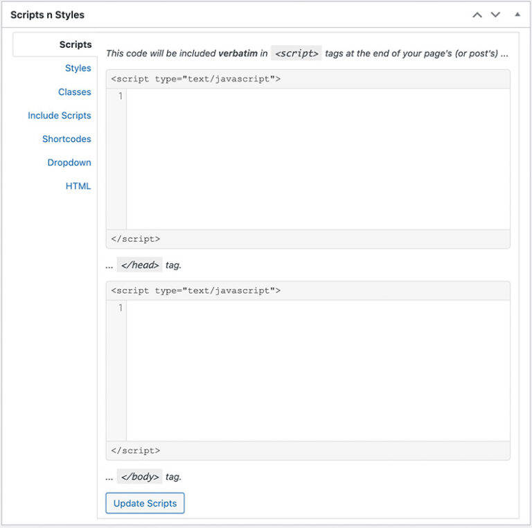 カスタムCSS・Scriptに対応したWordPressプラグイン「Scripts n Styles」 | ワードプレステーマTCD