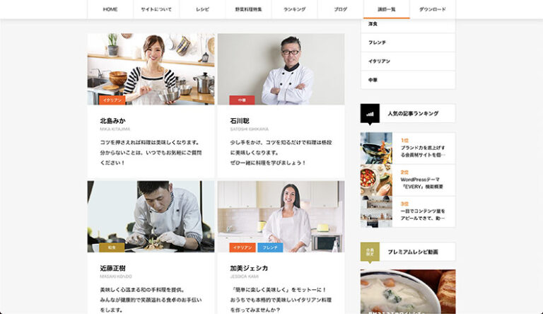 プロフィール一覧ページをつくれるWordPressプラグイン「Team Members」 | ワードプレステーマTCD
